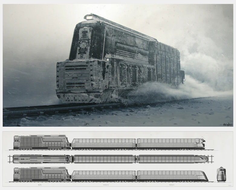 "Big Alice" Train design for Snowpiercer by Alex Nice - Zerply
