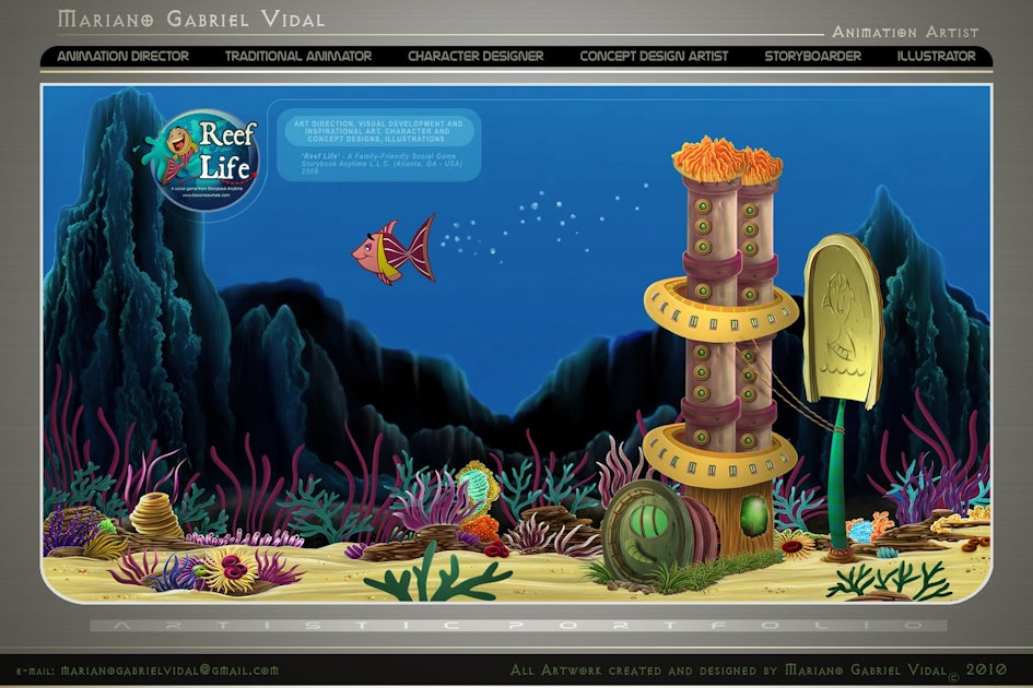 'Reef Life' (Social Game for 'Storybook Anytime') by Mariano Gabriel ...